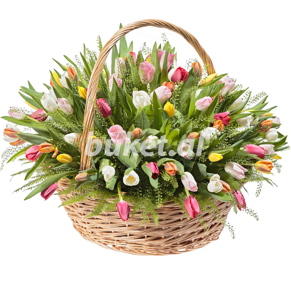 "Zanbaq gülləri fəvvarəsi" səbəti